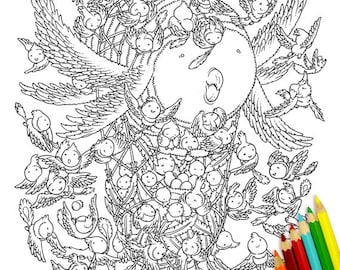 Caravan Monsters Coloring Pages / DIY Digital Printable Colouring Pages ...