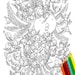 Flying Monsters Coloring Pages / DIY Digital Printable Colouring Pages ...