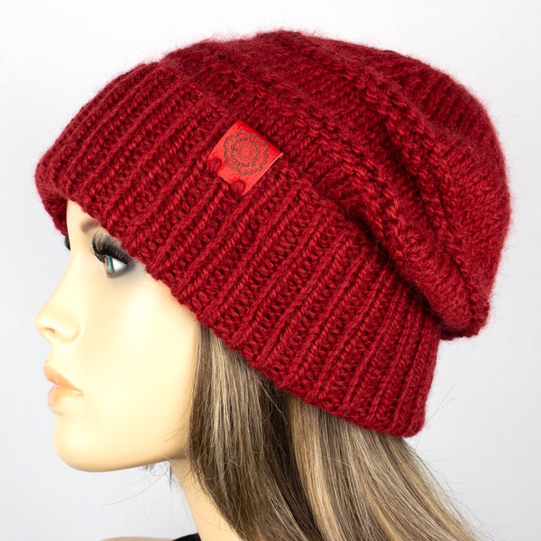 Red Knit Hat - Etsy