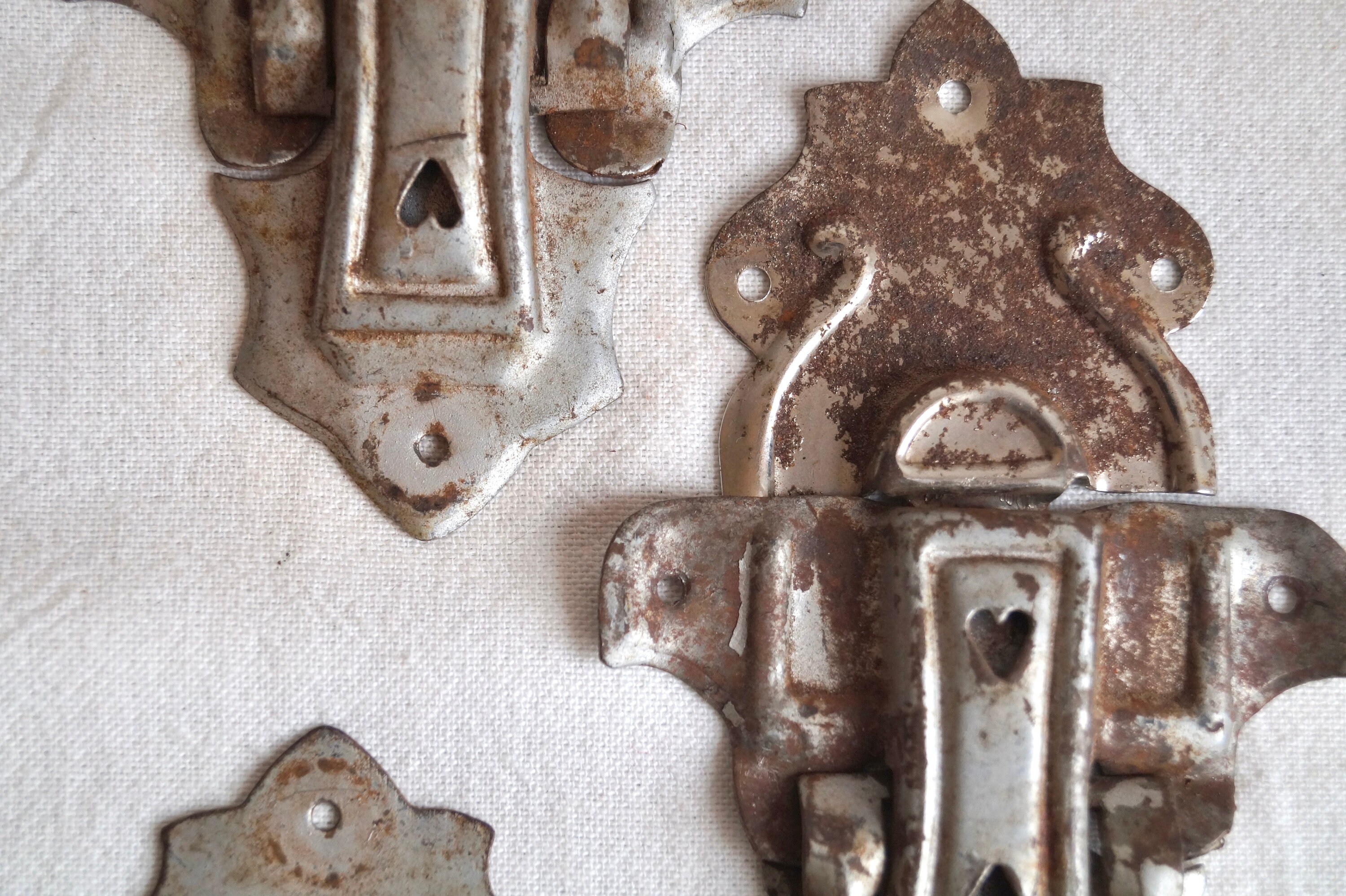 Set of 6 Metal Trunk Latch and 4 Chest Handles 1910s - Etsy