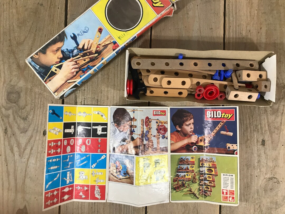 Vintage Bilo Toy Building Set Model 33 Made in Denmark 1970s - Etsy