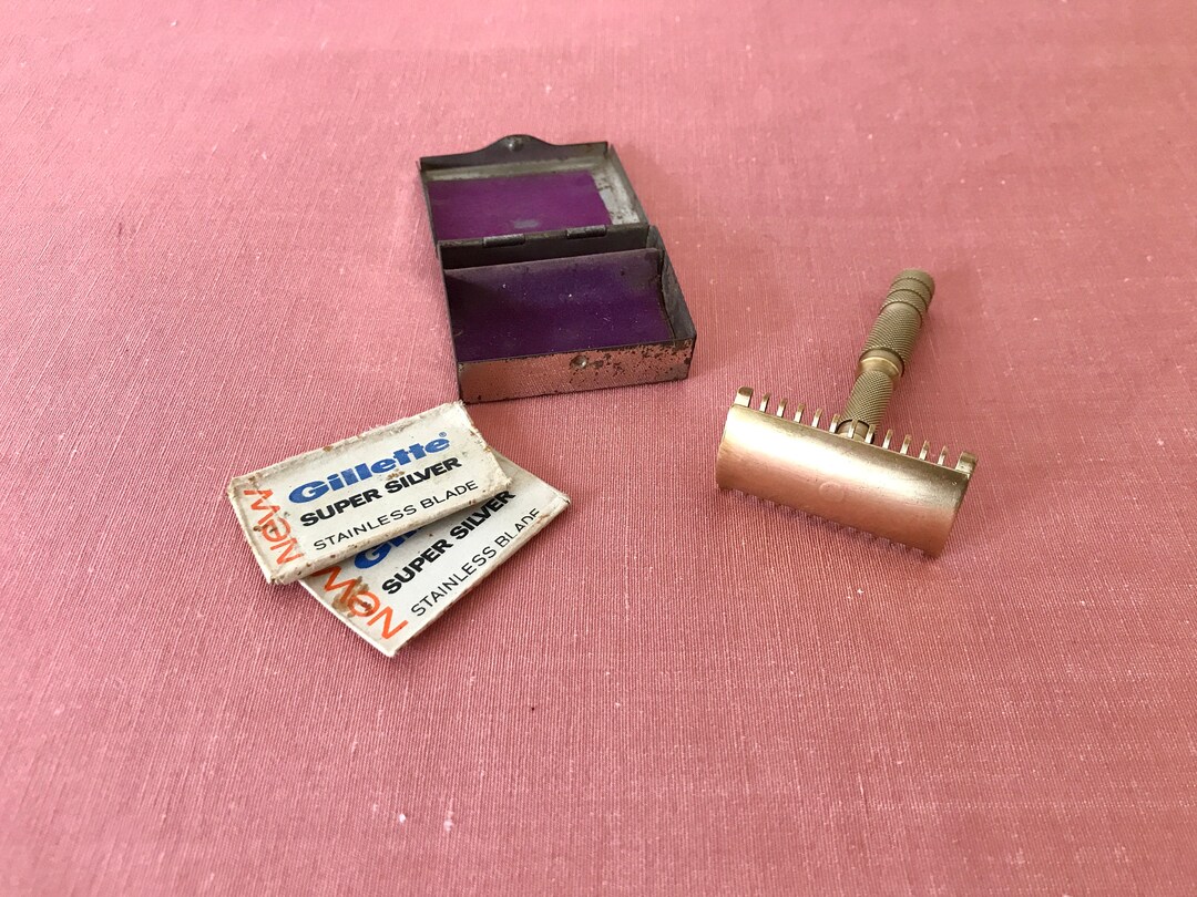 Antique Brass Safety Razor With Metal Case, and a Resume of Its History ...