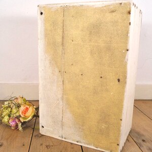 Hand Painted White Wooden Trunk 1910s - Etsy
