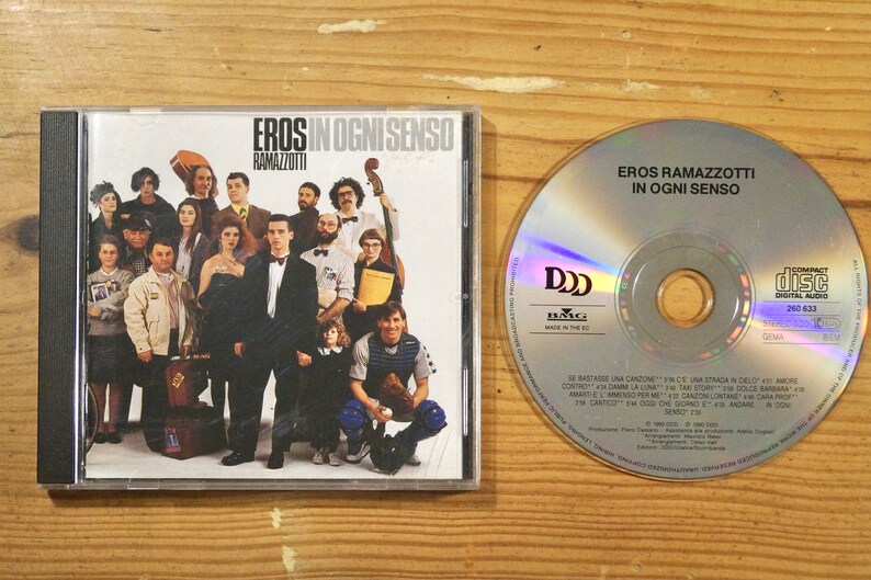 CD Eros Ramazzotti in Ogni Senso 1990 - Etsy