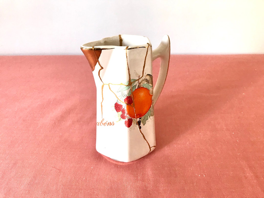 Ceramic Jug With Kintsugi 1970s - Etsy