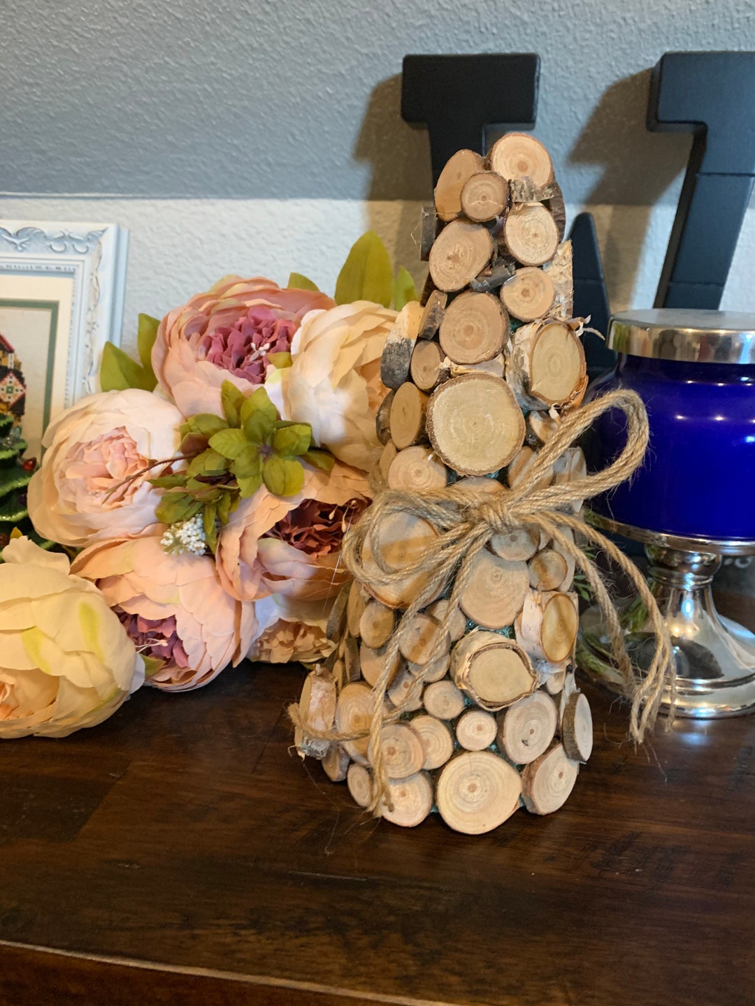 Rustic Wood Round Tree - Etsy