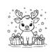 Christmas Coloring Pages for Kids Baby Animals - Etsy