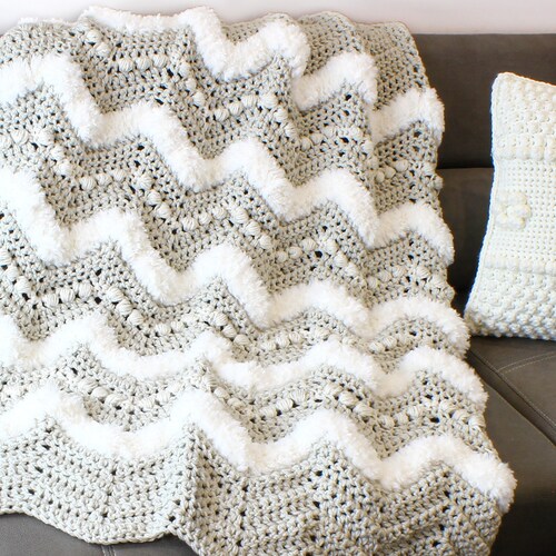 Easy Crochet Afghan Pattern-crochet Blanket Pattern-cozy | Etsy