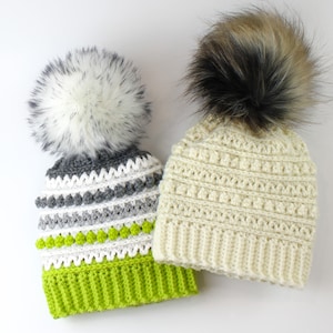 Easy Crochet Pattern-crochet Hat–zoey Beanie Hat Pattern-crochet Hat ...