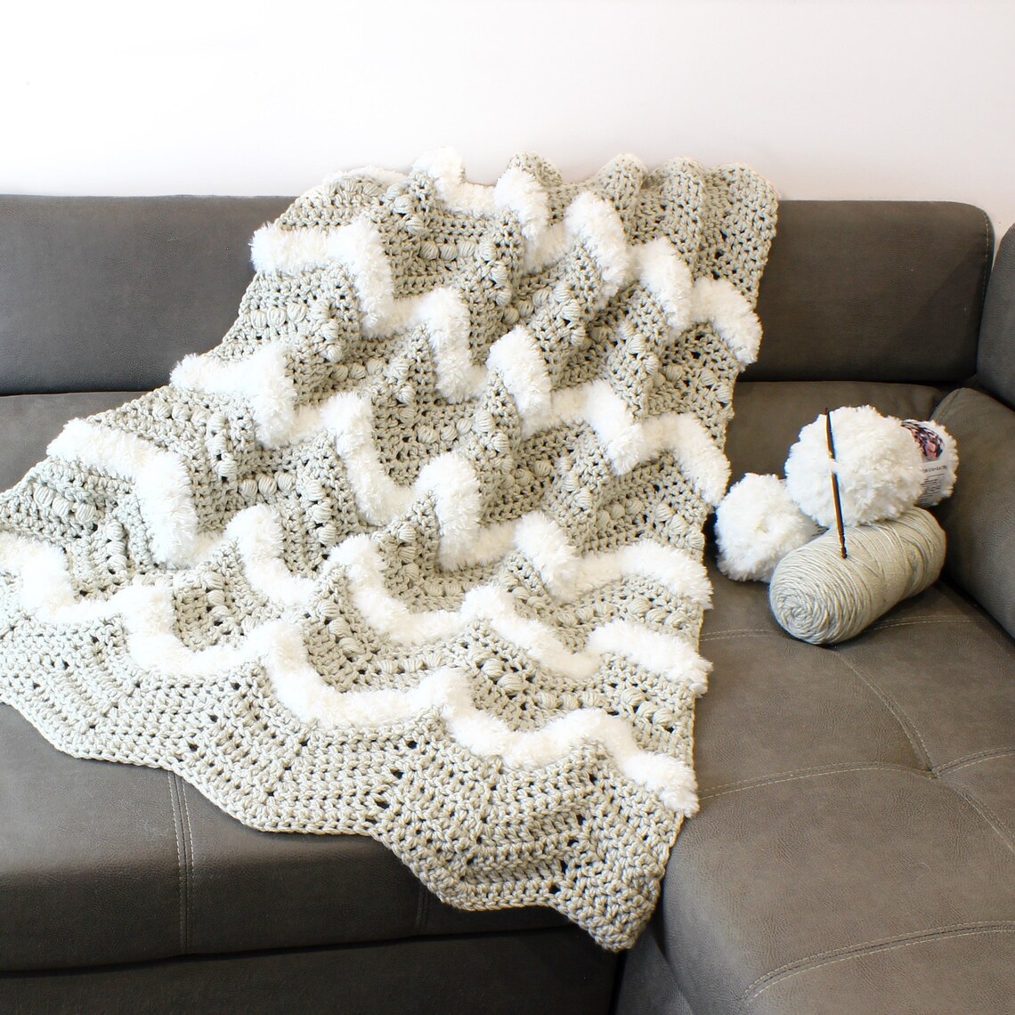 Easy Crochet Afghan Pattern-crochet Blanket Pattern-cozy - Etsy