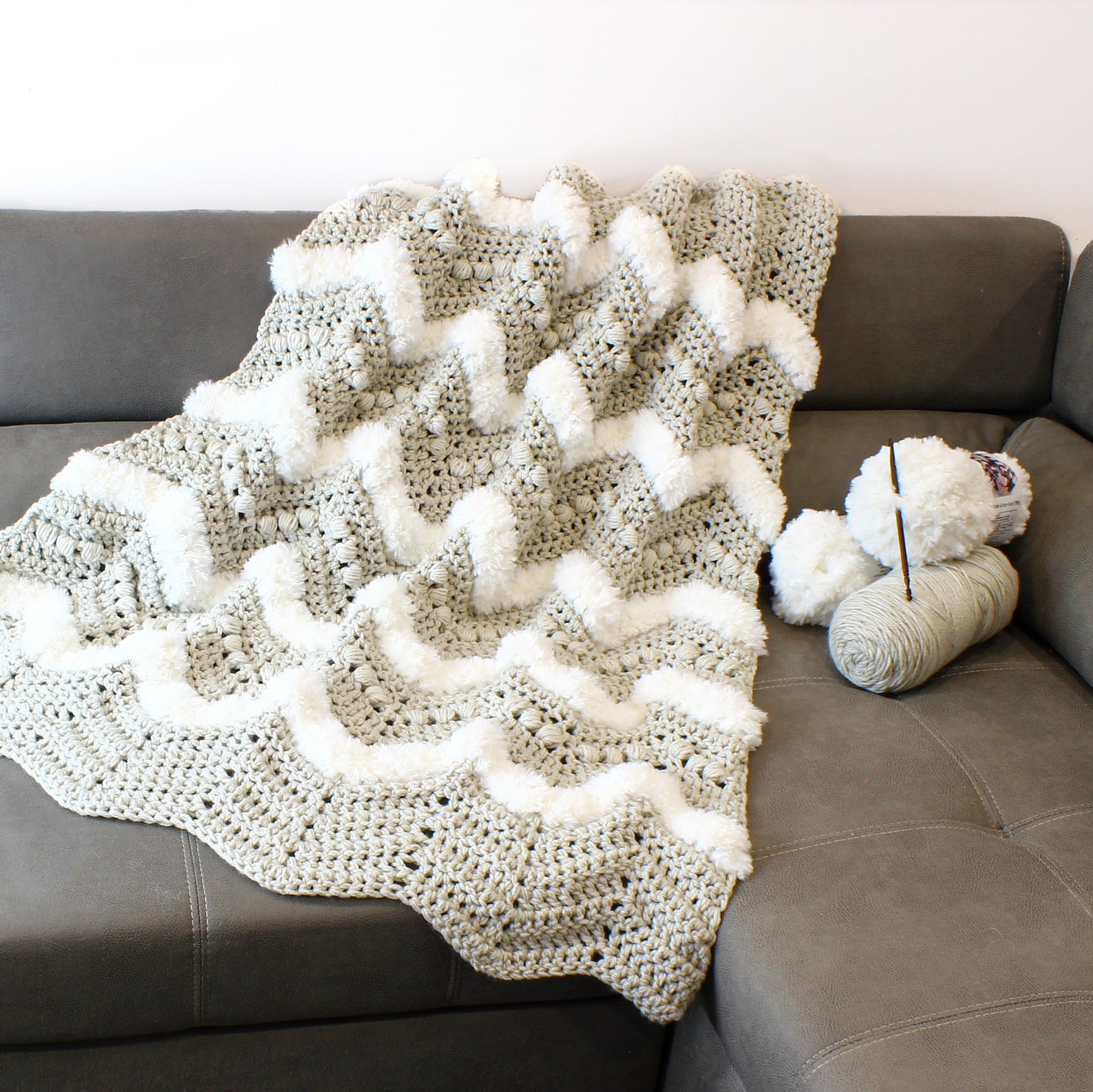 Easy Crochet Afghan Pattern-crochet Blanket Pattern-cozy - Etsy