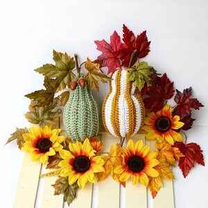 Easy Crochet Pattern-festive Pumpkins & Gourds-5 Sizes-crochet Pattern ...