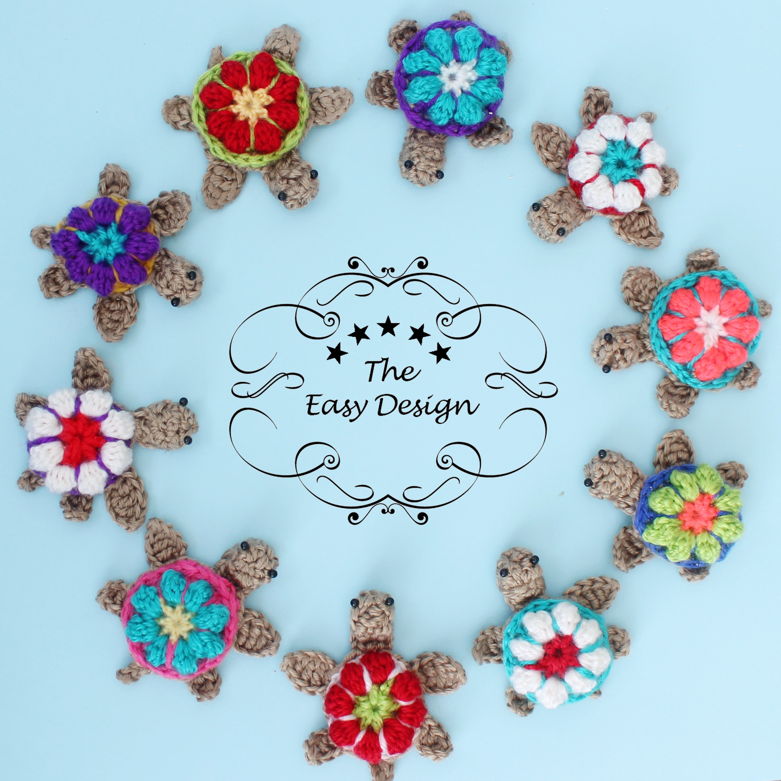 Easy Crochet Turtle 3D Turtle Applique Pattern - Etsy Canada