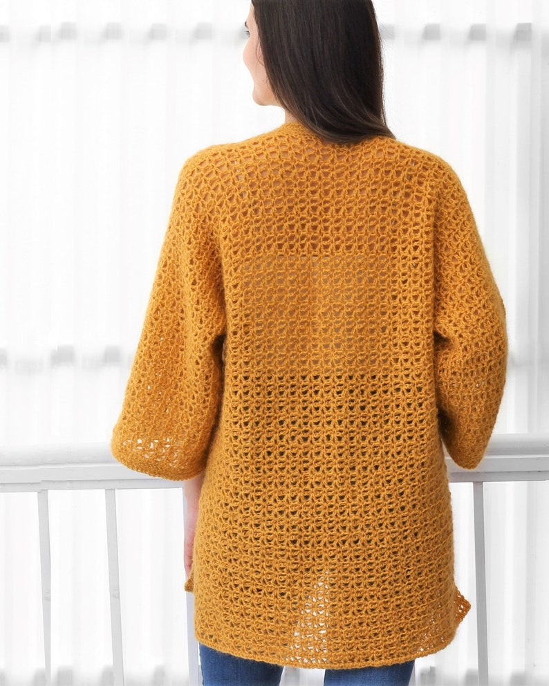 Crochet Pattern-madelyn Crochet Cardigan Pattern Top Pdf-sweater Women ...