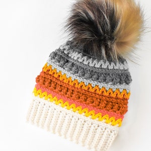 Easy Crochet Pattern-crochet Hat–zoey Beanie Hat Pattern-crochet Hat ...
