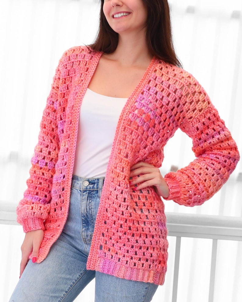 Crochet Pattern-eloise Crochet Cardigan Pattern Pdf-women Crochet Gift ...