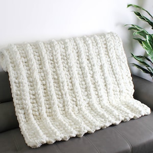 Easy Chunky Crochet Afghan Pattern-banff Crochet Chunky Throw Pdf-jumbo ...