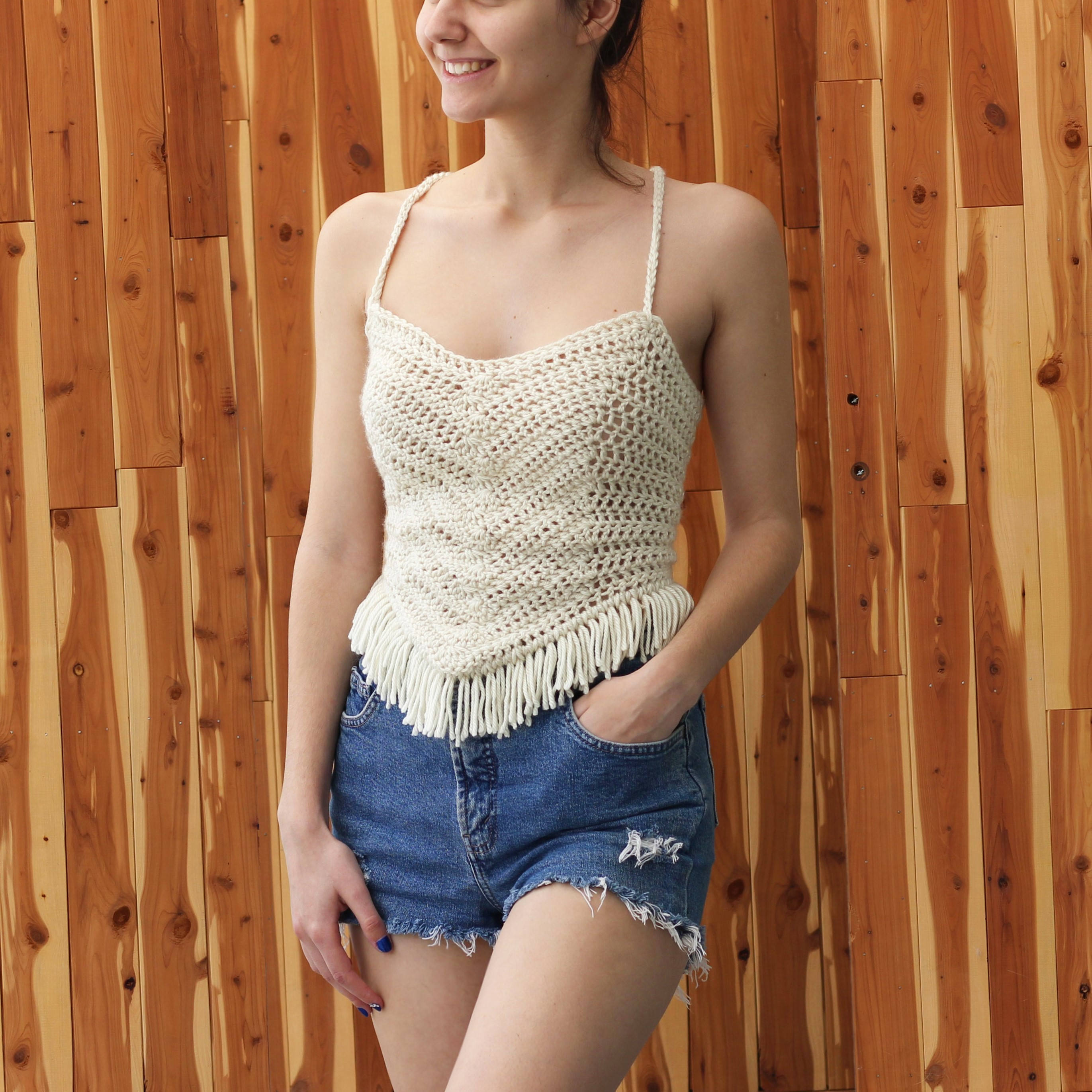 Easy Crochet Pattern Pdf Patron Crochet Dalida Crop Top Etsy