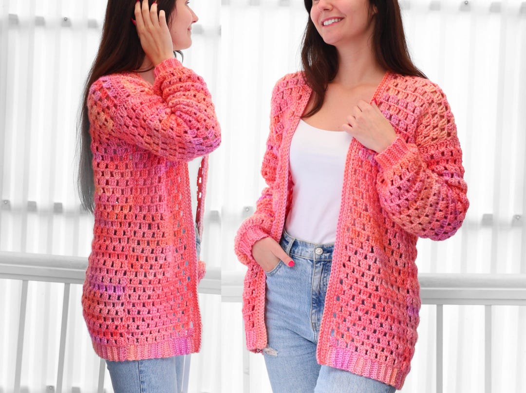 Crochet Pattern-eloise Crochet Cardigan Pattern Pdf-women Crochet Gift ...