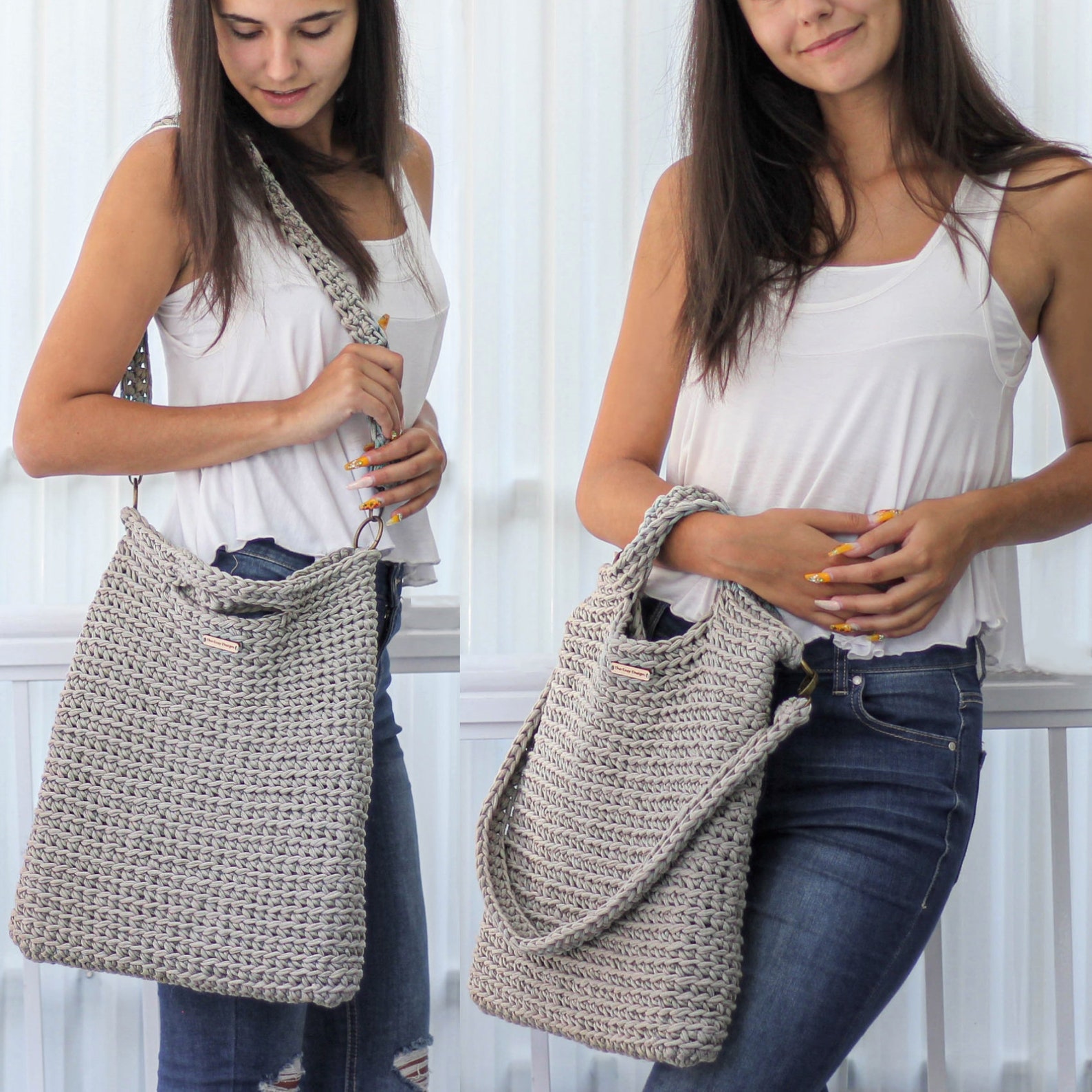 Crochet Bag Pattern-lima Convertible Urban Handbag-pdf Pattern-crochet ...