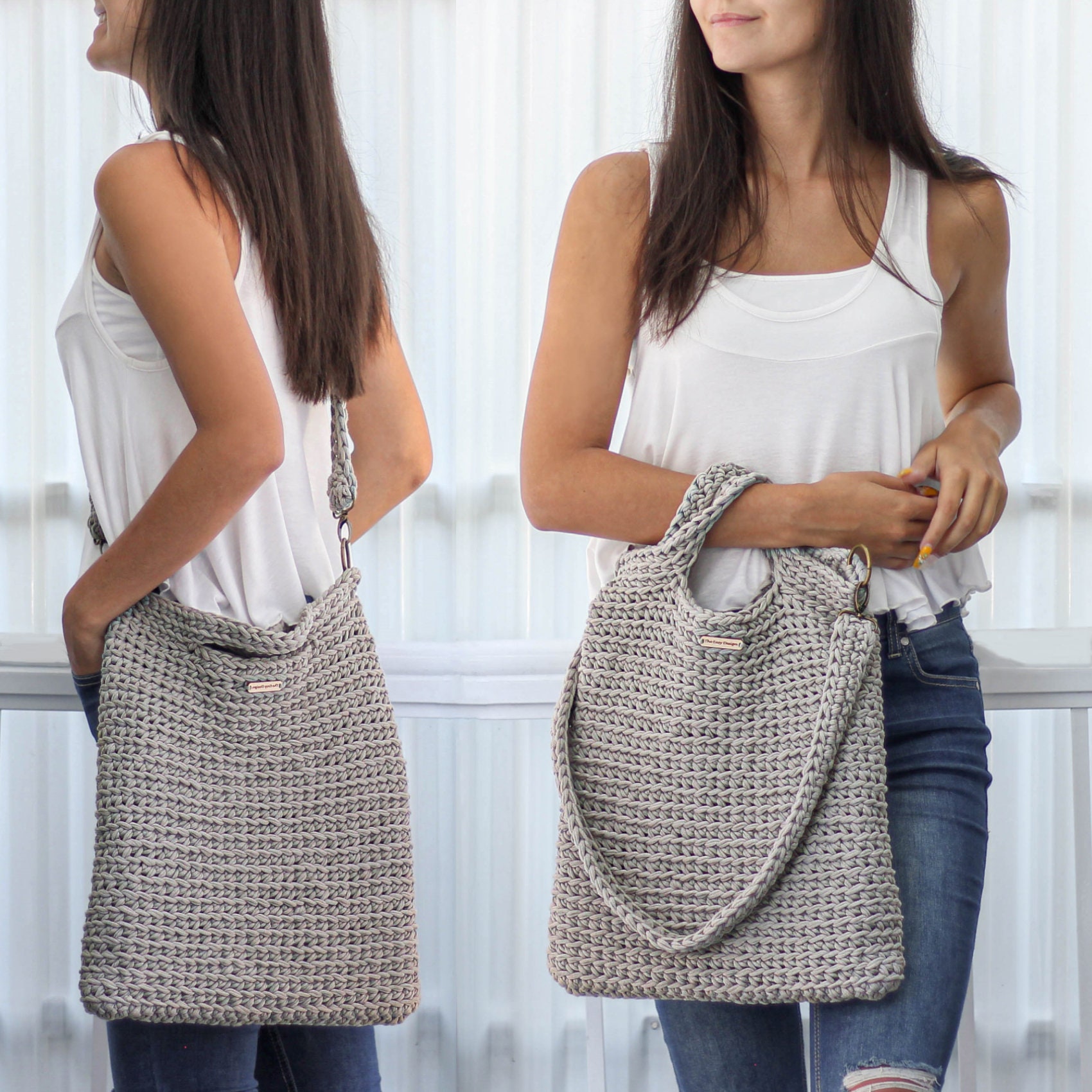 Crochet Bag Pattern-lima Convertible Urban Handbag-pdf Pattern-crochet ...