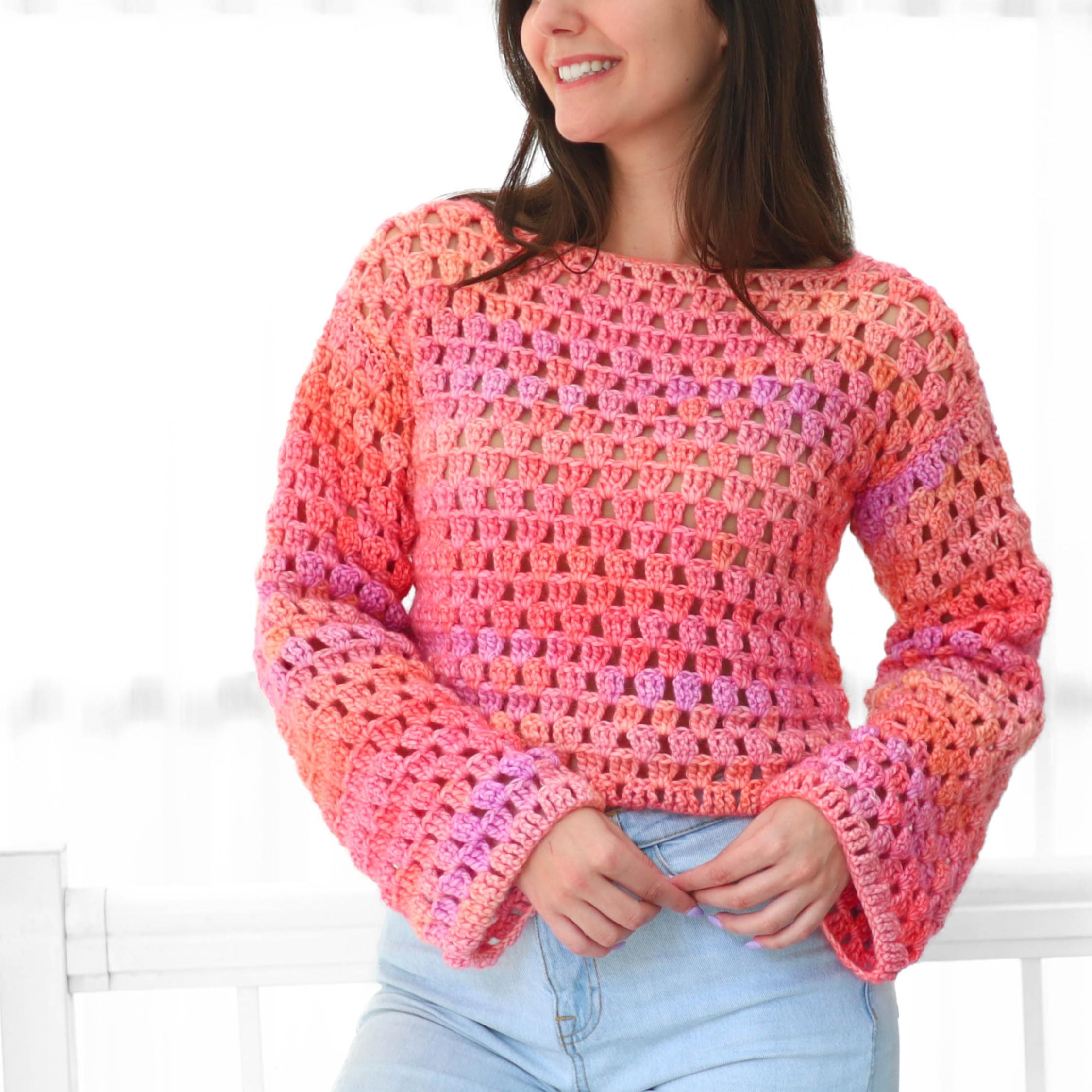 Crochet Pattern- LAINEY Crochet Sweater Pattern PDF- Women Crochet Top ...