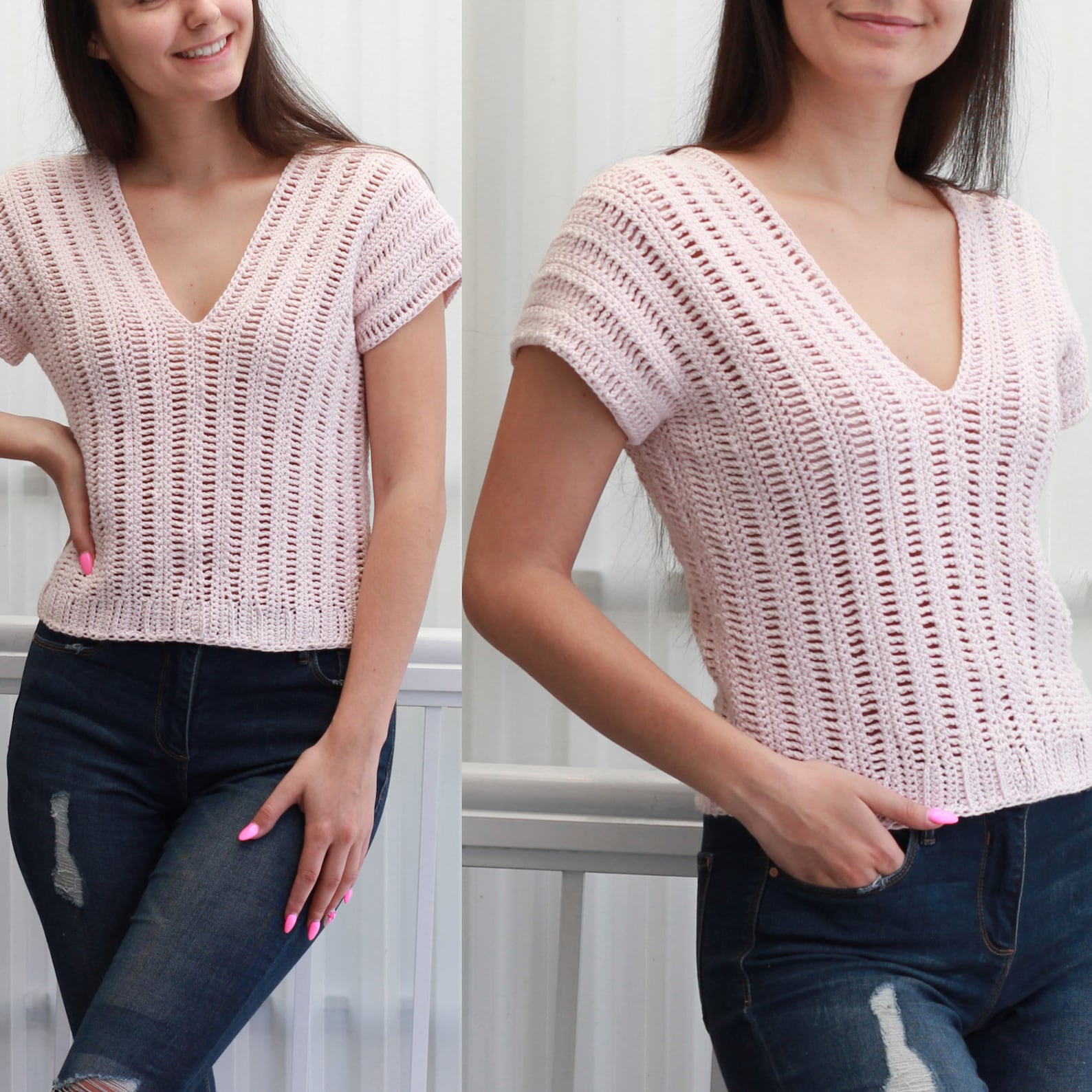Crochet Pattern -LYDIA Crochet Top Pattern-women Crochet Pattern-crop ...