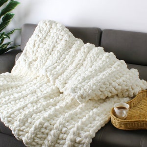 Easy Chunky Crochet Afghan Pattern-banff Crochet Chunky Throw Pdf-jumbo ...