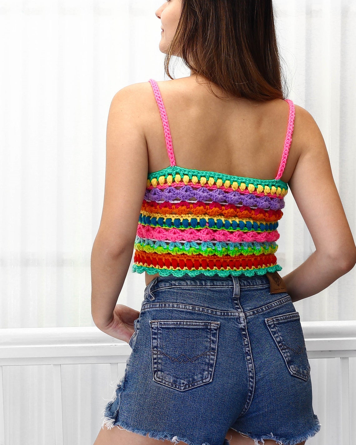 Crochet Pattern-caroline Crochet Top Pattern -customizable Pattern Top ...