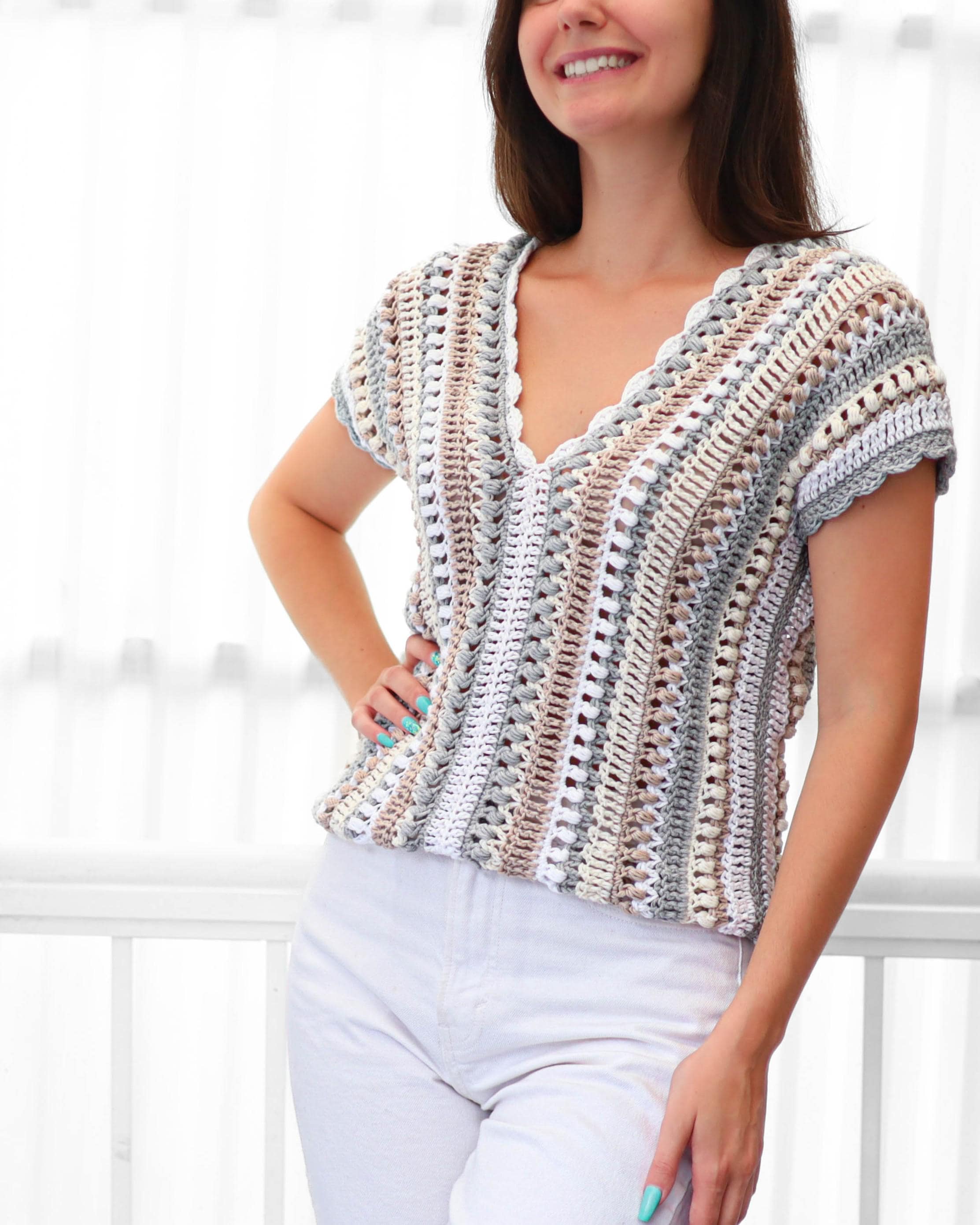 Crochet Pattern- ALYSSA Crochet Top Pattern PDF- Women Crochet Top -2 ...