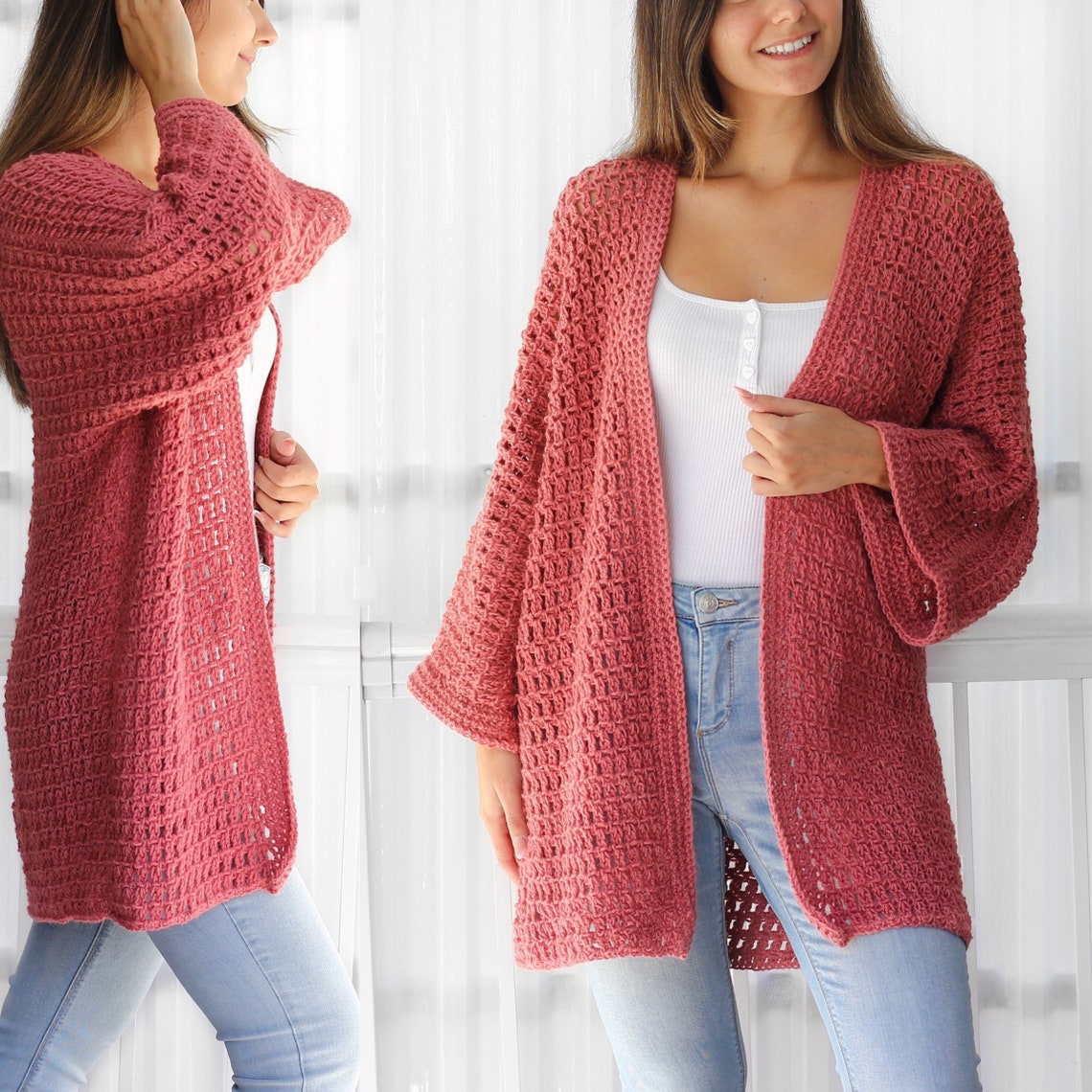 Crochet Pattern-nala Crochet Cardigan Pattern Top Pdf-sweater - Etsy Canada