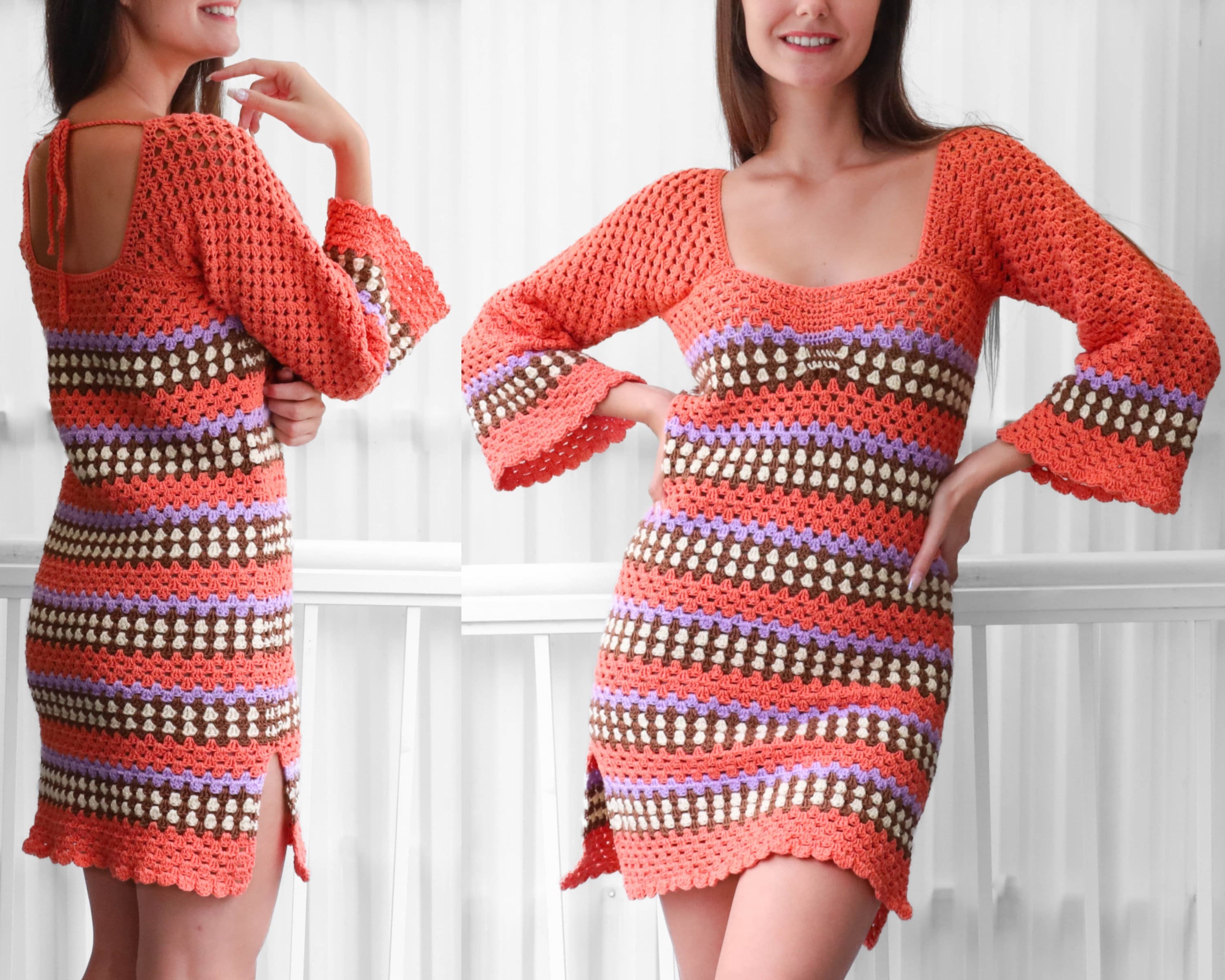 Taylor FITTED Dress- Crochet Dress Pattern-crochet Pattern-granny ...