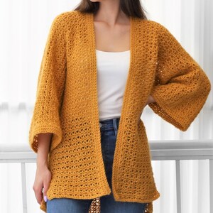 Crochet Pattern-madelyn Crochet Cardigan Pattern Top Pdf-sweater Women ...