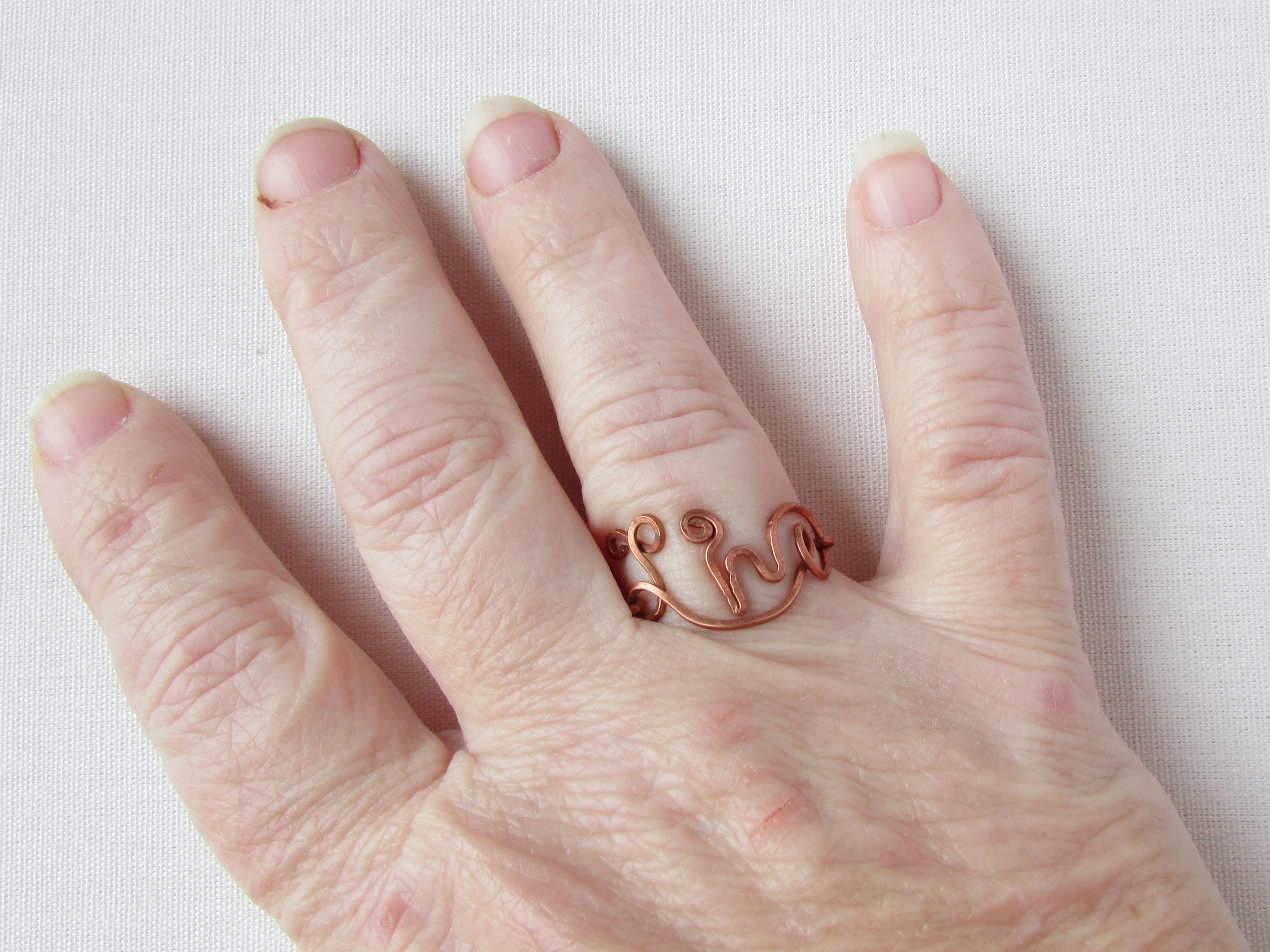 Inspirational Word Live Ring Copper Wire Jewelry Gift for - Etsy