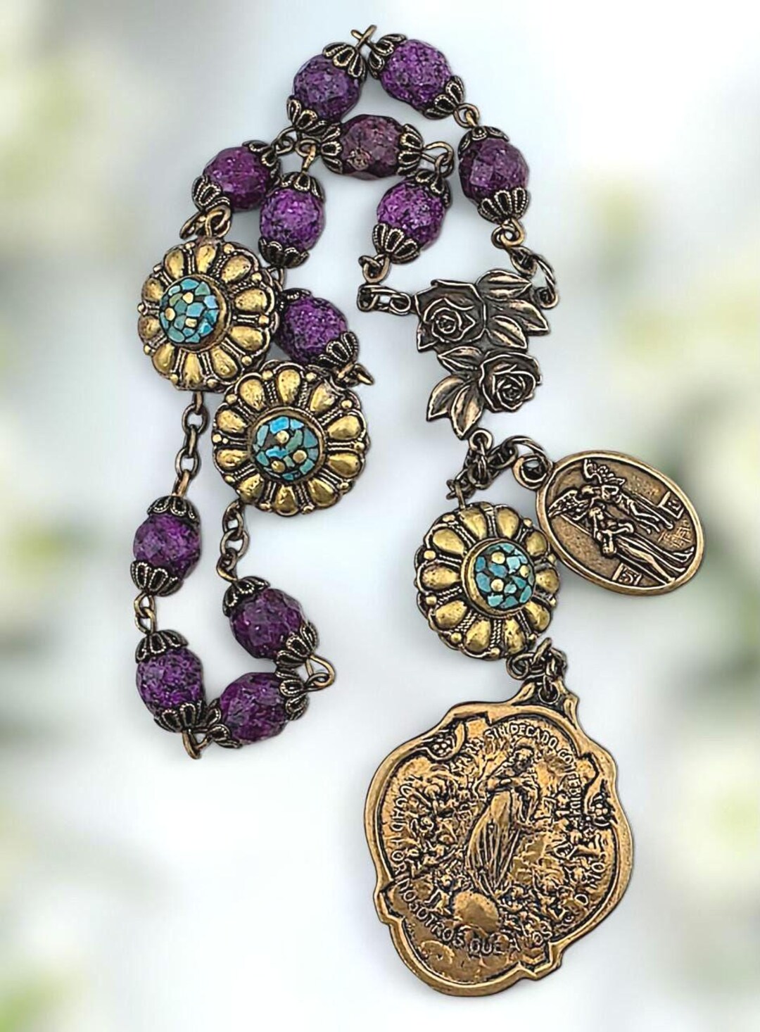 Immaculate Conception Gabriel 15 Beads Heirloom Chaplet | Bronze ...