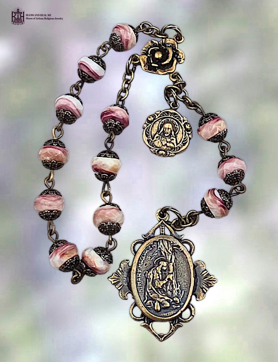 Mary Magdalene 13 Beads Devotional Heirloom Chaplet |heritage Bronze ...