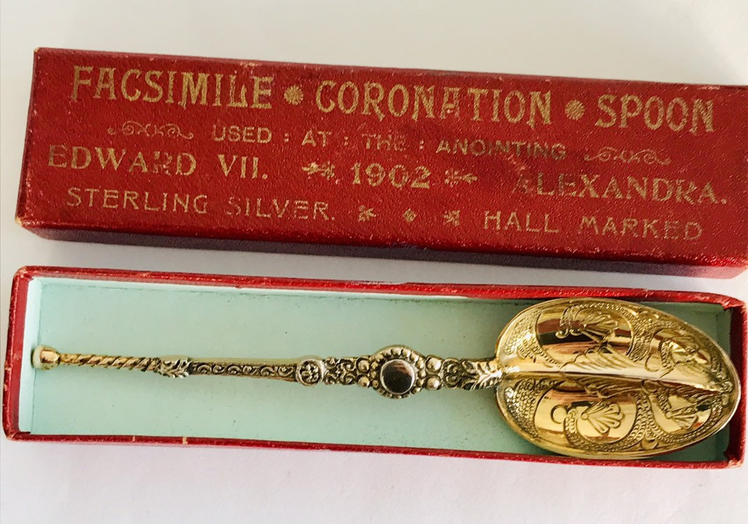 Stunning Edwardian Sterling Silver Coronation Anointing Spoon in the ...