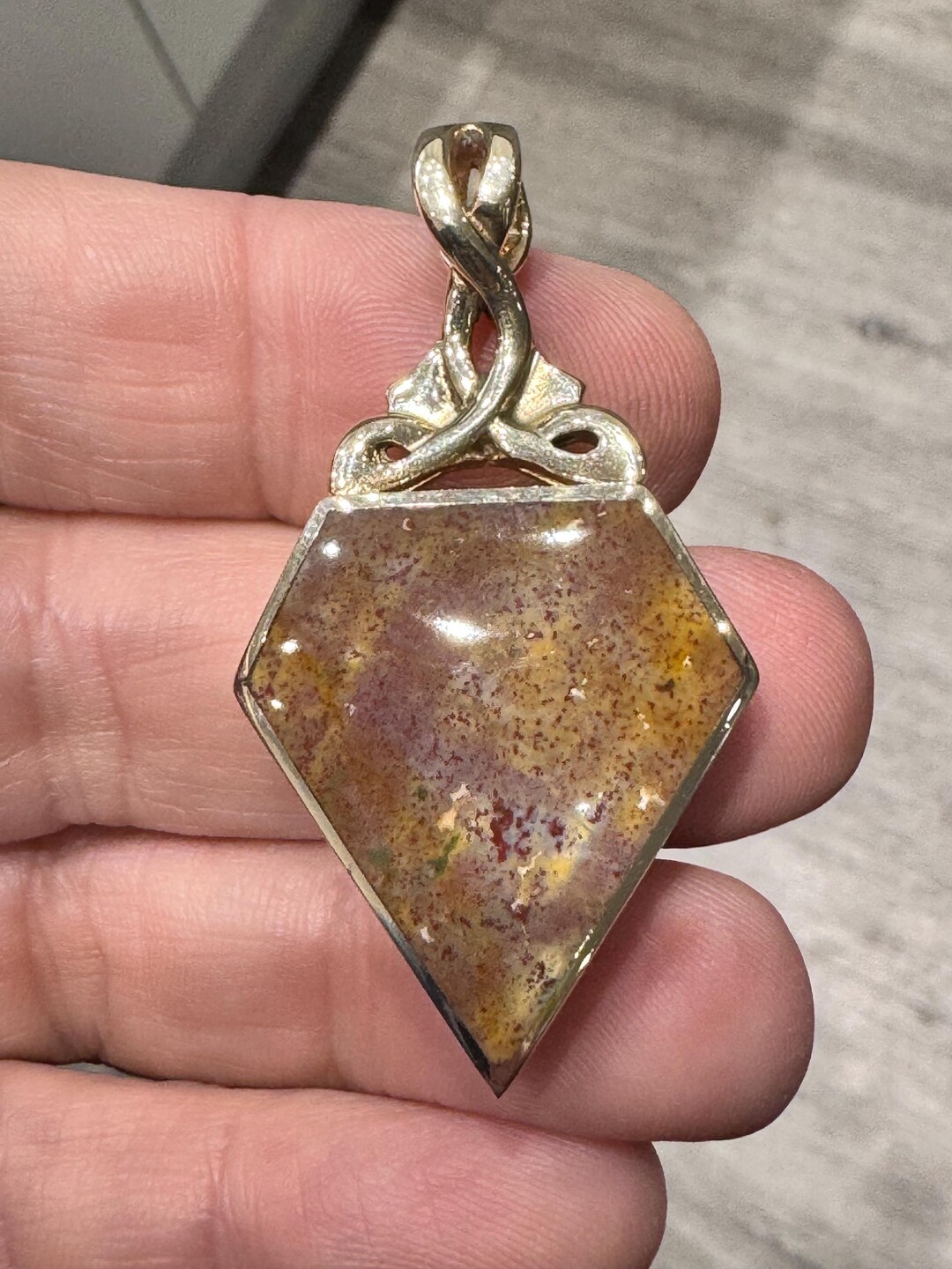 David Scott Walker - Superb Heavy Vintage 9ct Gold Jasper and Onyx ...