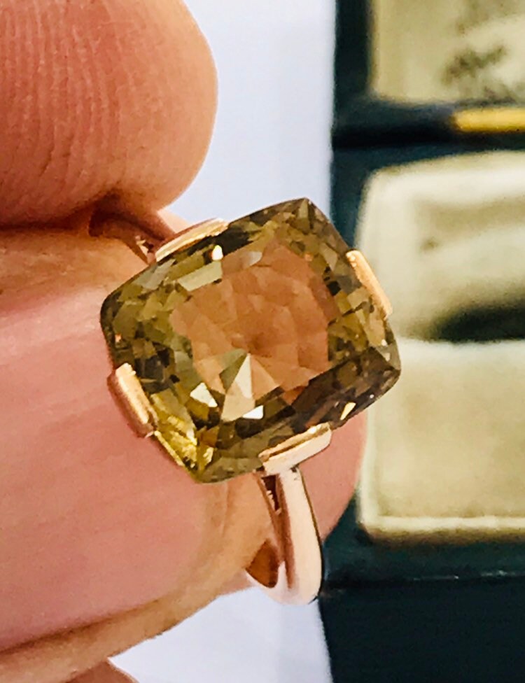 Stunning antique 9ct rose gold Citrine ring Stunning antique 9ct rose gold Citrine ring