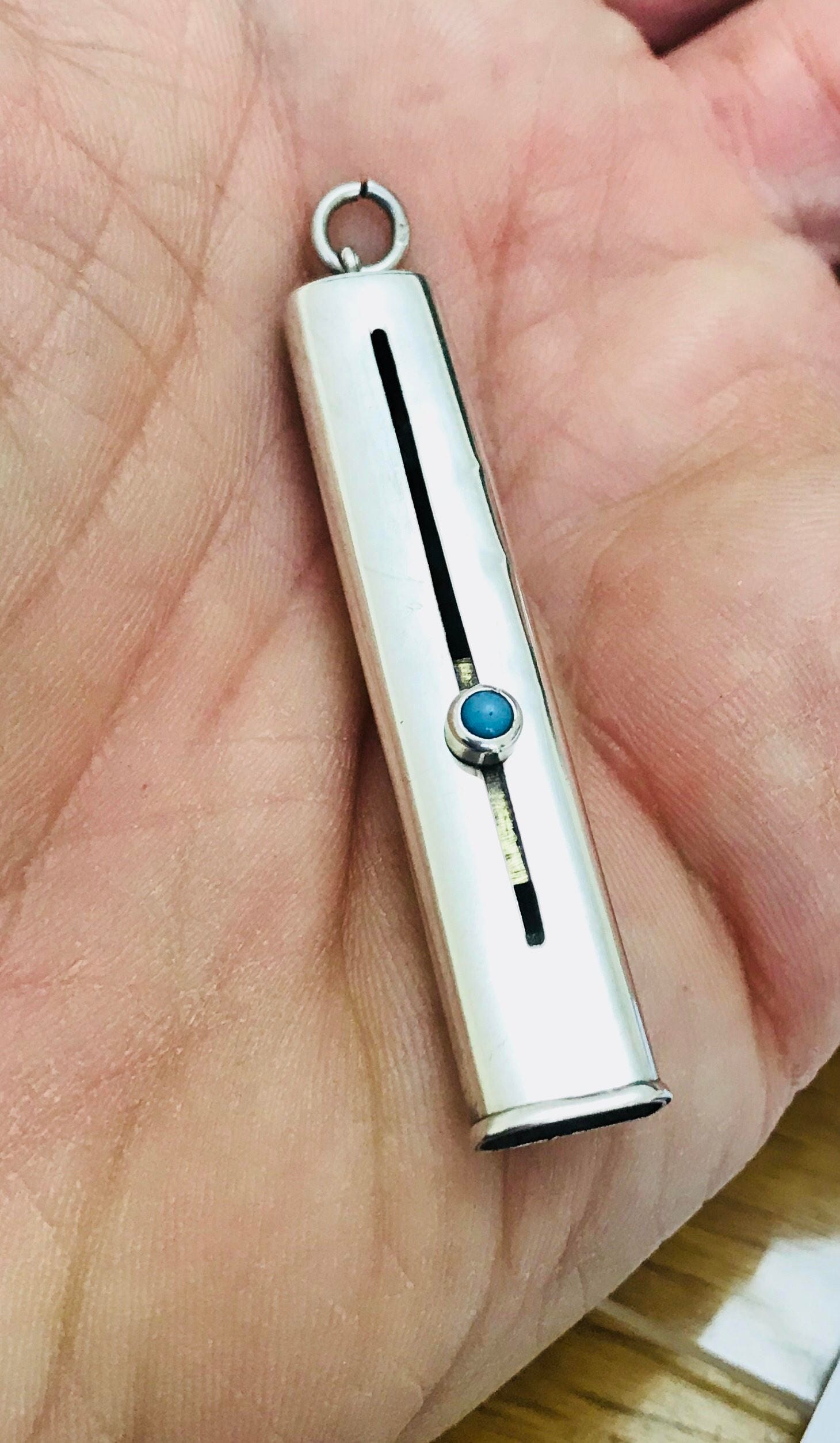 Antique - Edwardian sterling silver sliding pencil holder with ...