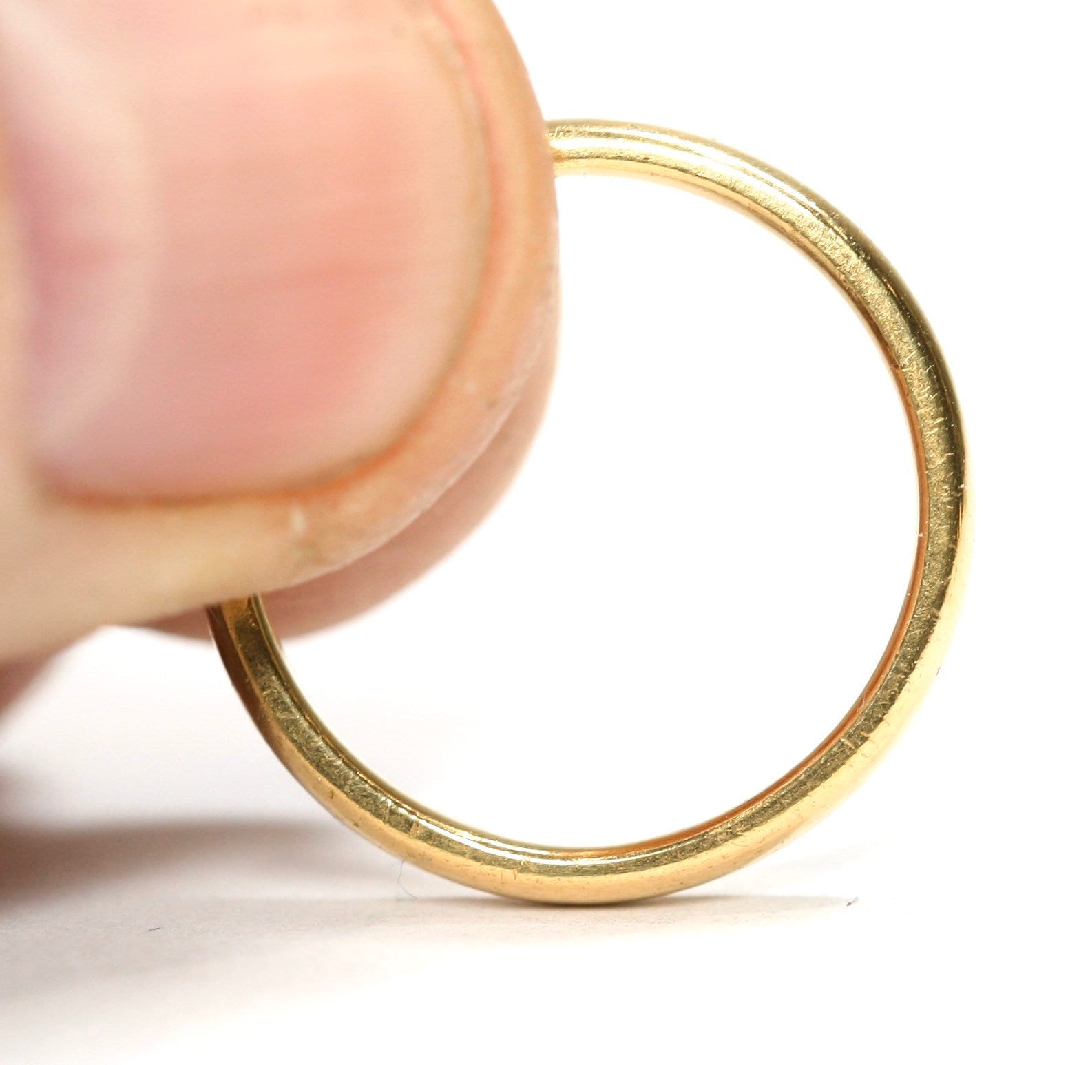 Superb Edwardian 22ct gold wedding ring - hallmarked London 1909 - Size ...