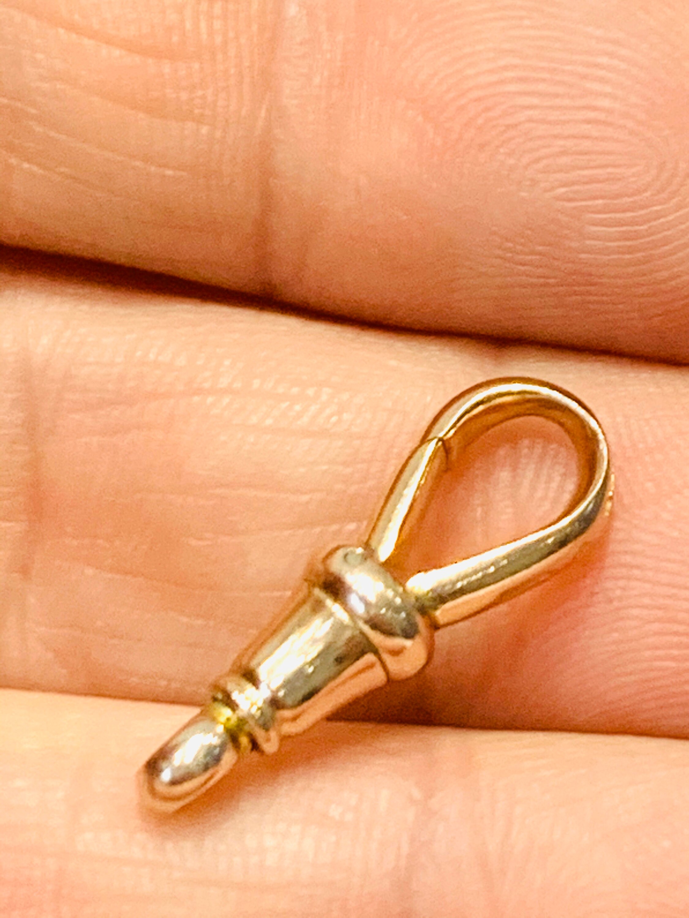 Stunning antique 9ct gold Albert chain dog clip fastener - fully ...