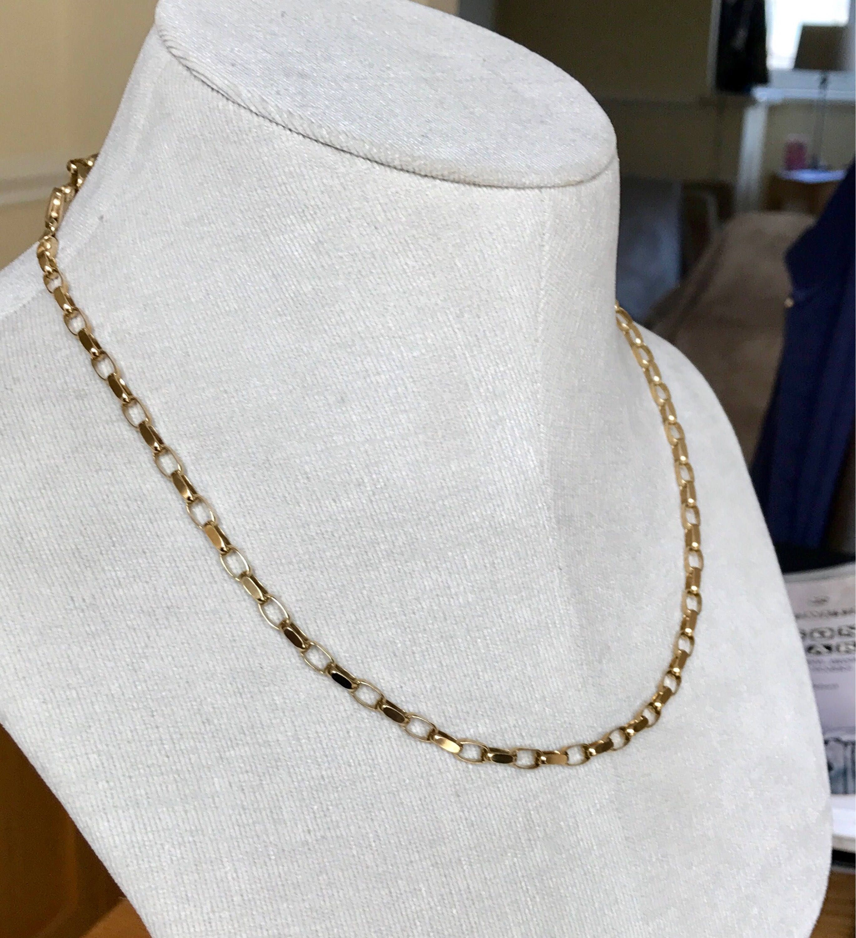 SALE***Stunning vintage 9ct yellow gold large link 20 inch chain
