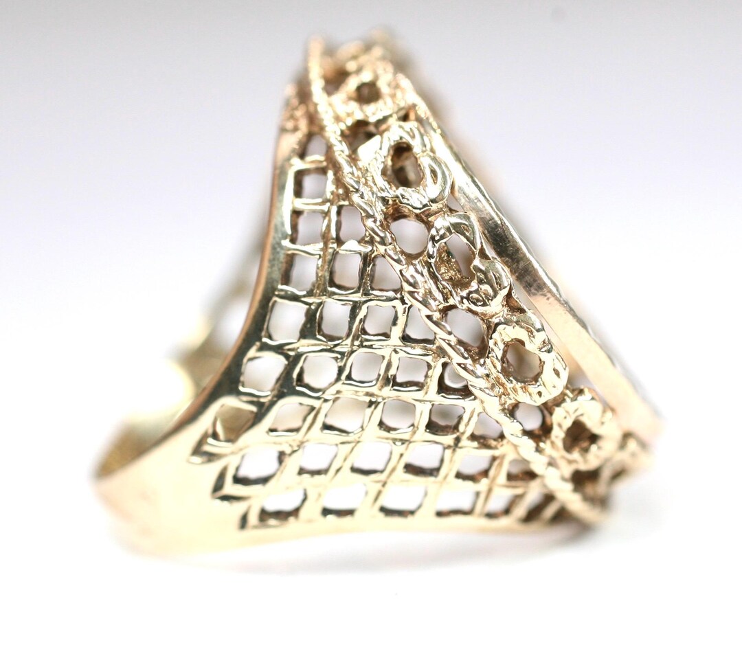 Vintage 9ct Gold Sovereign Ring Mount - Fully Hallmarked - Size P or US ...