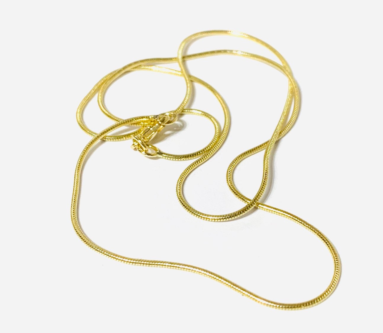 Vintage 9ct yellow gold 18 inch snake chain - fully hallmarked **Reserved**