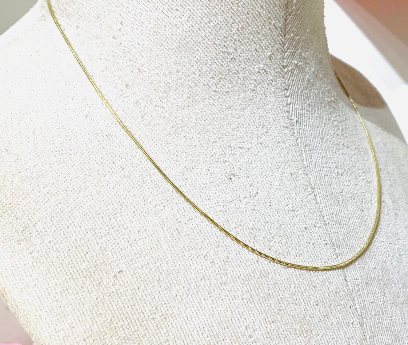 Vintage 9ct yellow gold 18 inch snake chain - fully hallmarked **Reserved**