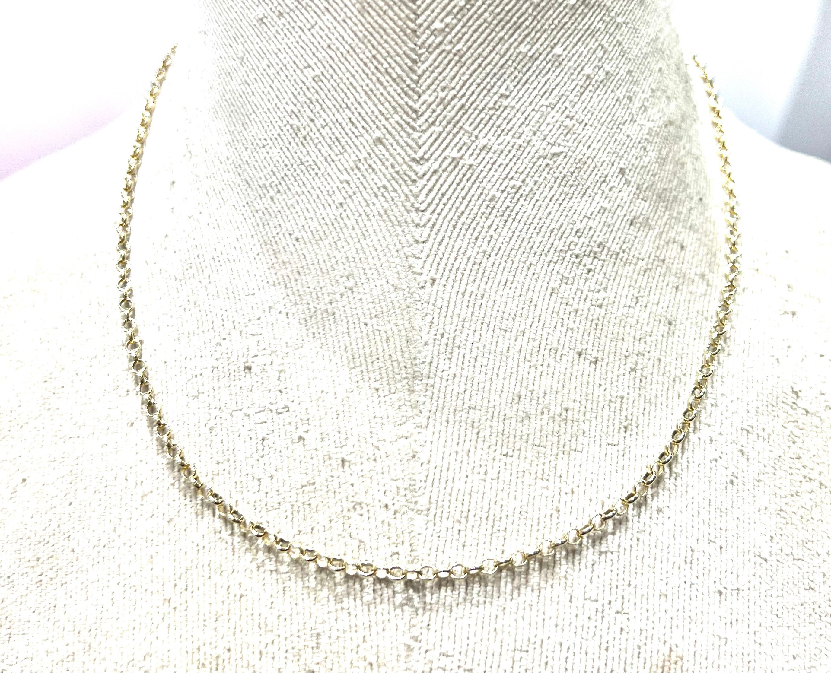 Superb vintage 9ct gold 18 inch Belcher chain - fully hallmarked - 5gms Superb vintage 9ct gold 18 inch Belcher chain - fully hallmarked - 5gms