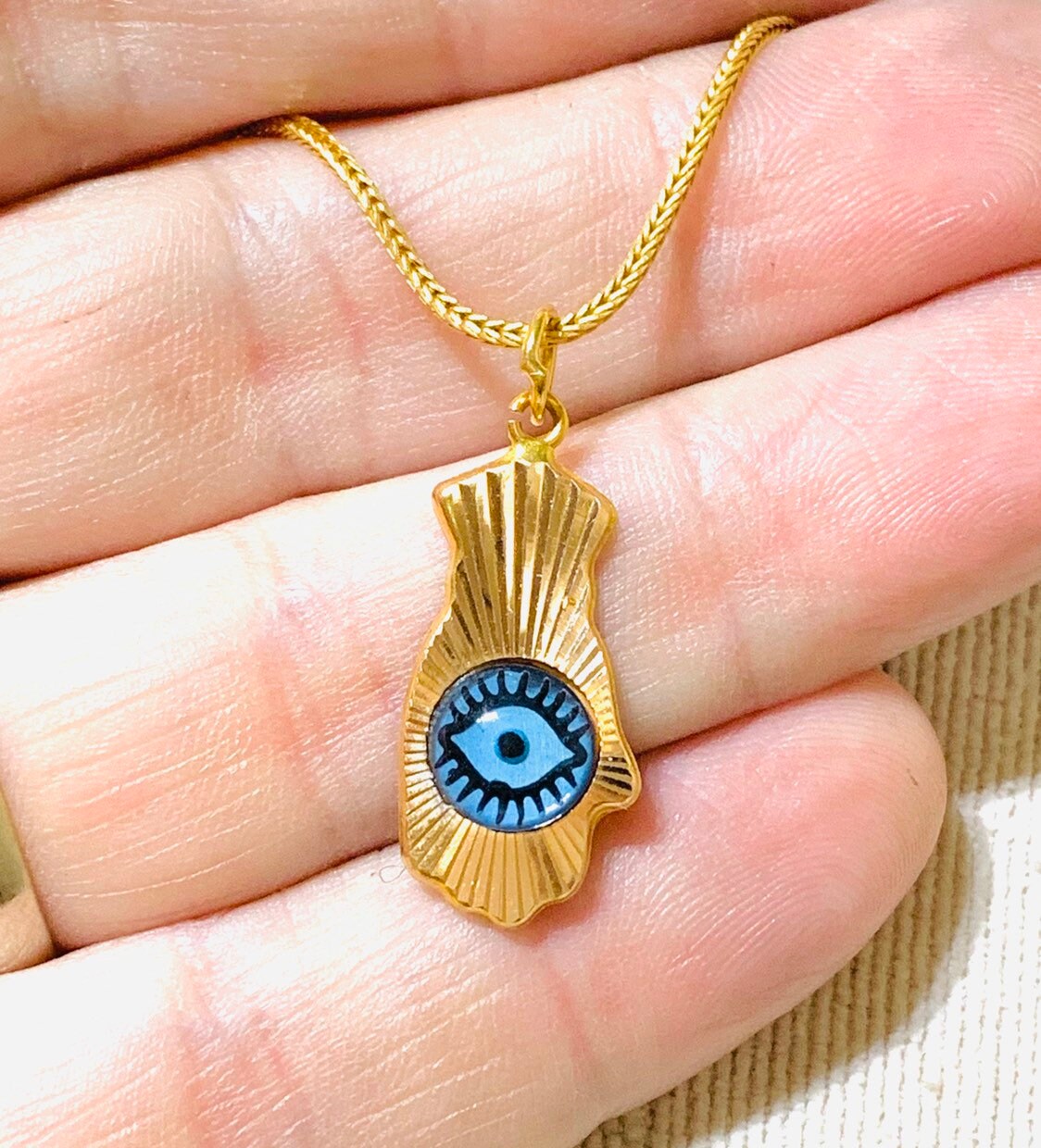 Stunning 18ct yellow gold 16 inch necklace - fully hallmarked **Reserved**