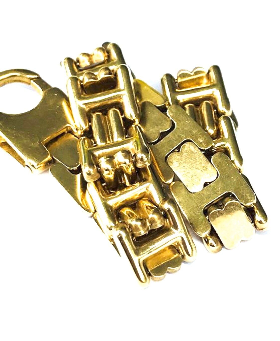 Stunning heavy vintage 9ct yellow gold 7 inch bracelet - 16.2Gms