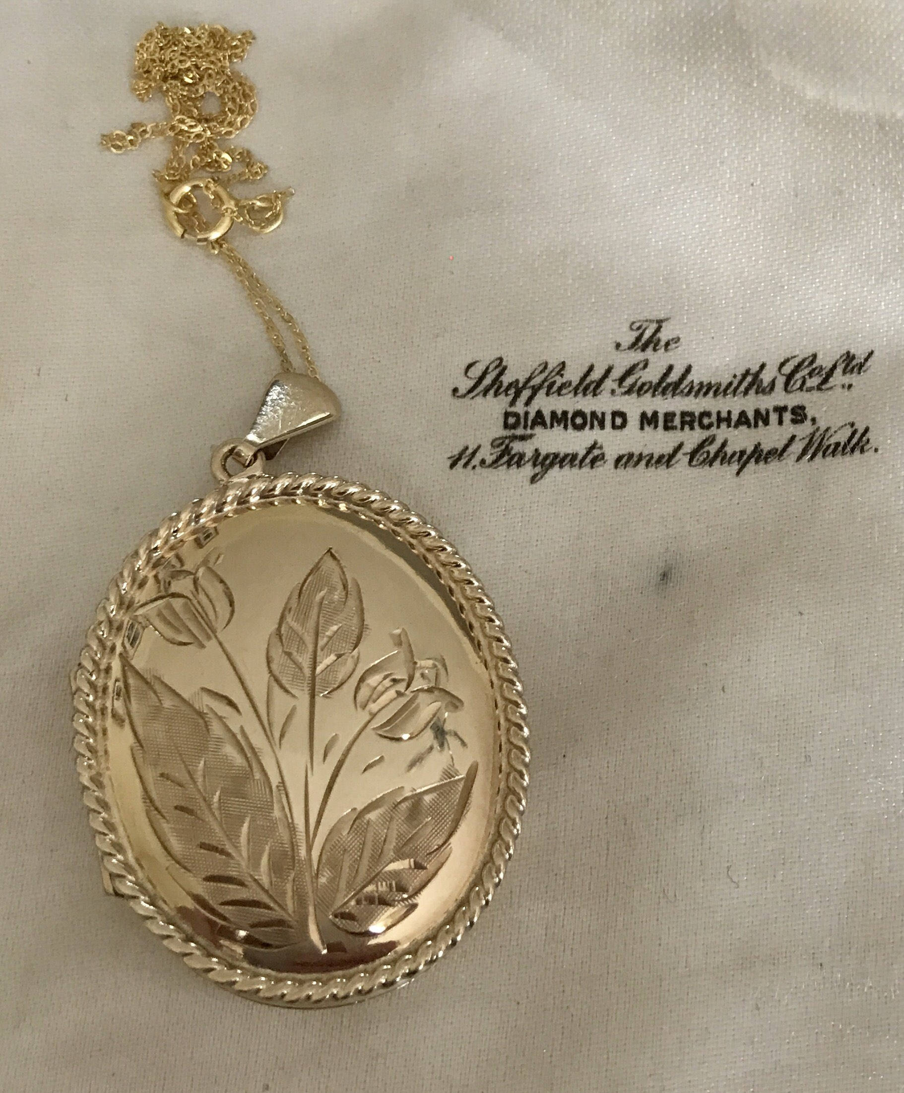 Superb heavy vintage 9ct yellow gold double Locket - Birmingham 1986